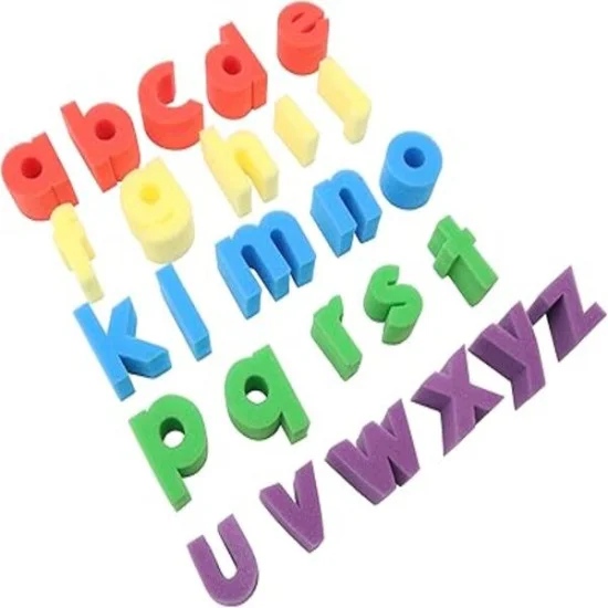 Sponge Painting Letters
