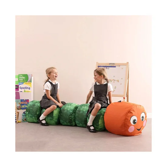 Carrie Caterpillar Bean Bag Stool Set